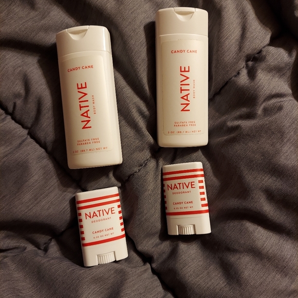 Native | Skincare | Native Candy Cane Mini Body Washes And Deodorants ...